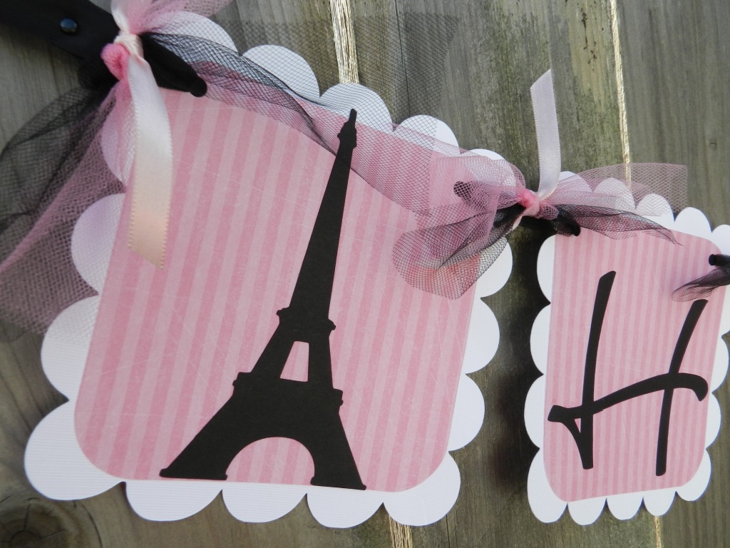 Birthday Banner- Paris on Luulla